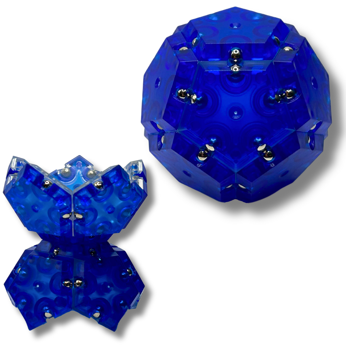 Four Brothers Geode Magnetic Fidget Sphere Set | Mesmerizing 12-Piece ...